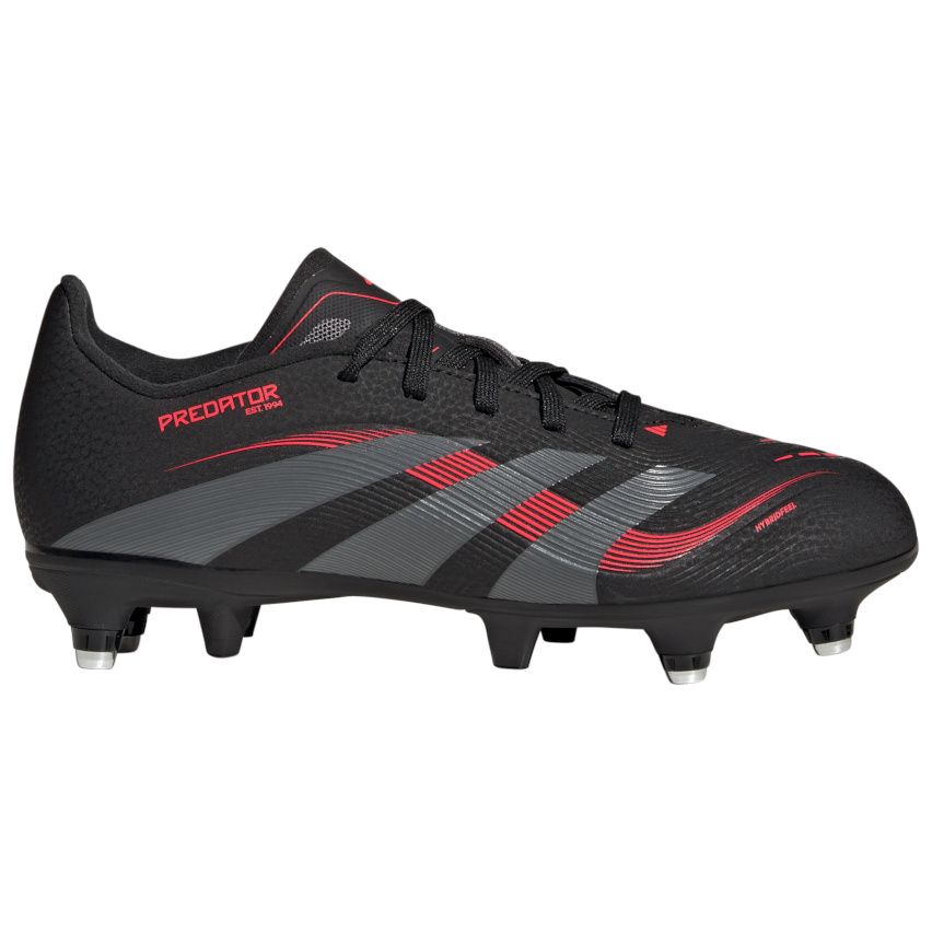 Kids Rugby Boots Predator League SG Hybrid Black Red - Adidas ...