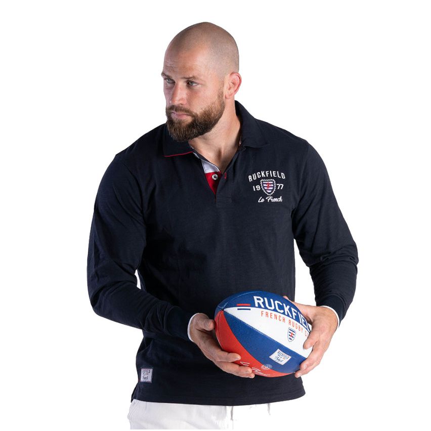 Long Sleeve French Rugby Club Navy Blue Polo – Ruckfield | boutique ...
