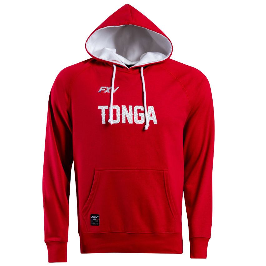 Red Tonga Rugby Hoodie - Force XV | boutique-rugby.com