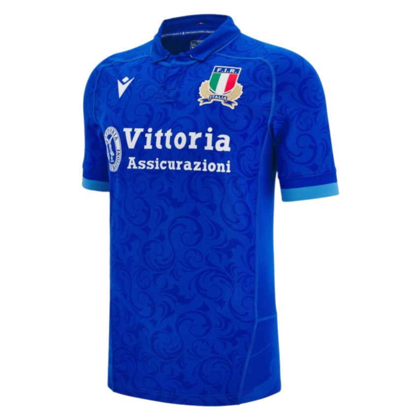Authentic Home Rugby Shirt Italy 2024/2025 - Macron | boutique-rugby.com