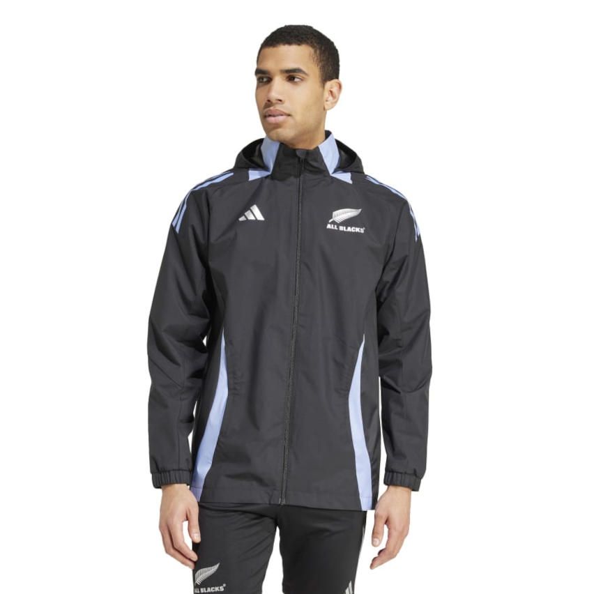 All Blacks 2024-2025 Zip Rugby Jacket - Adidas | boutique-rugby.com